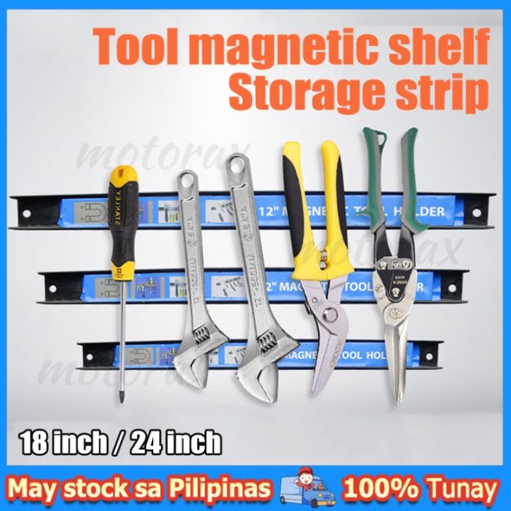 🇵🇭 Tool Magnetic Shelf Storage Strip Magnetic Tool Holder 18 Inch 24 ...