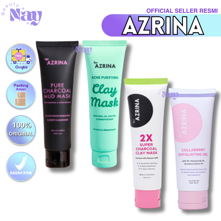 Azrina Pure Charcoal Mud Mask Azrina acne purifying clay mask by Azrina ...