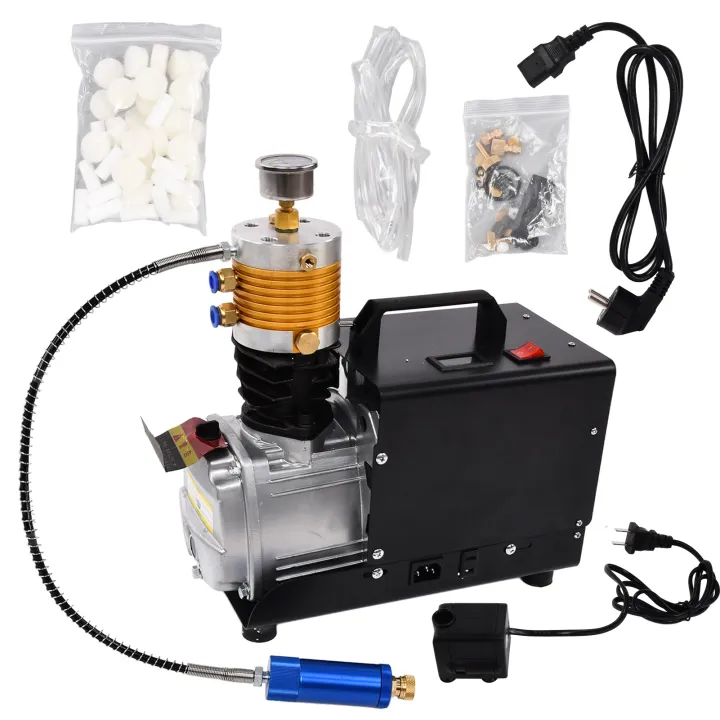 Air Compressor High Pressure Gas Pump Inflator 30MPa 4500PSI Set Kit ...