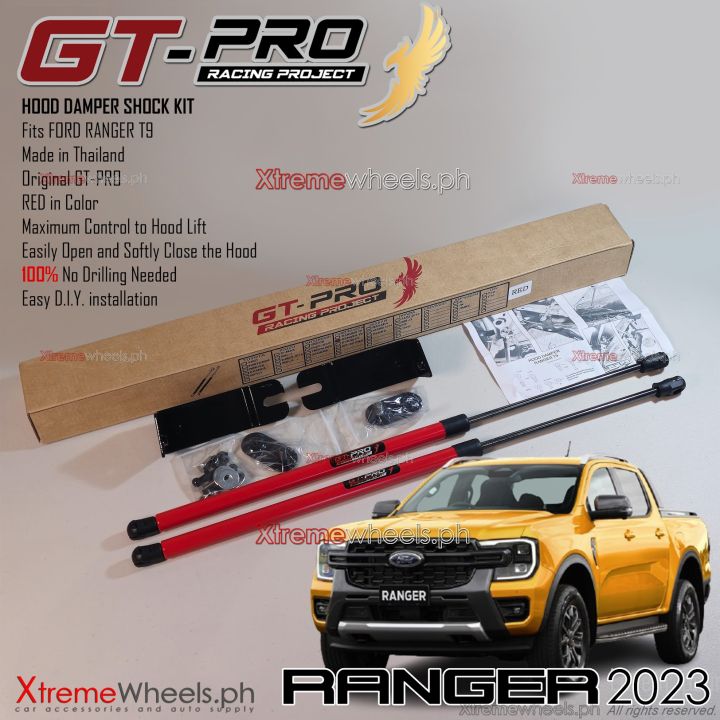 Ford Ranger / Everest / Raptor 2023 to 2025 GT-Pro Red Hood Damper ...