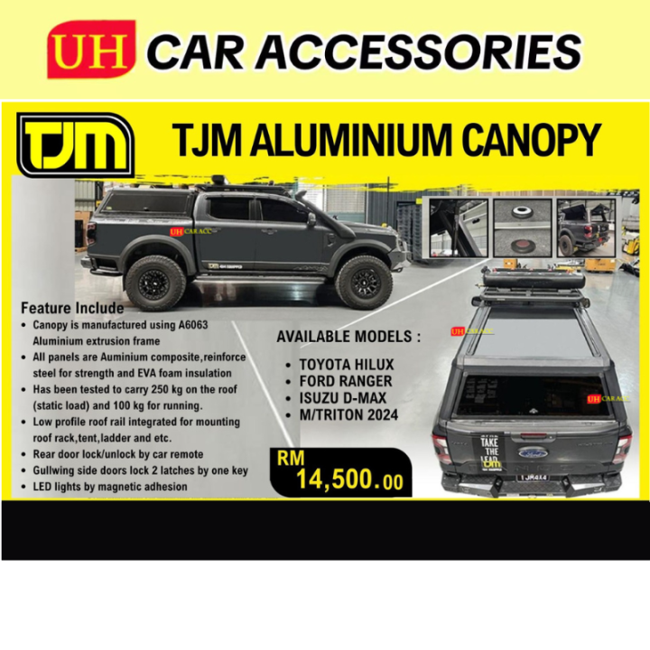 HILUX TRITON DMAX RANGER TJM THAILAND ALUMINIUM FLY WING CANOPY | Lazada
