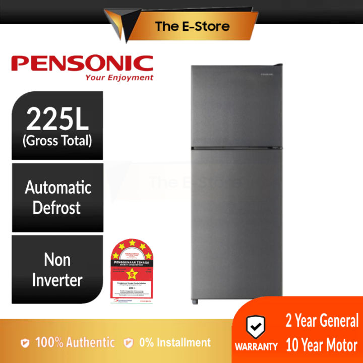 Pensonic 225L Top Mount Freezer Refrigerator | PRT-2250 (Fridge Peti ...