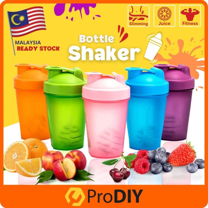 400 / 600ml Bottle Shaker Gym Fitness Protein Blend Shake Bottle ...