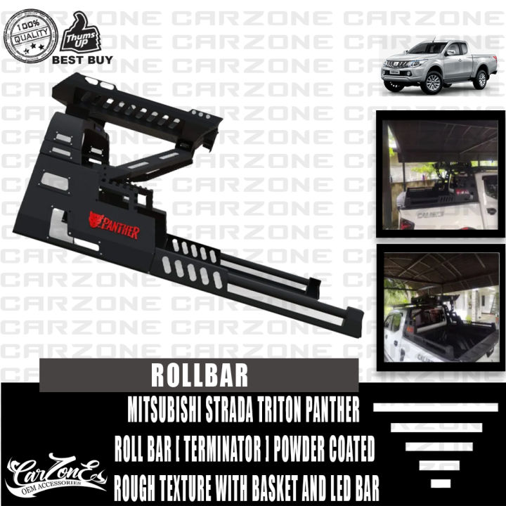Mitsubishi Strada Triton Panther Roll Bar [ TERMINATOR ] Roll Bar ...