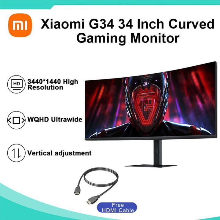 Xiaomi G34WQi 34 Inch Curved Gaming Monitor Mi Ultrawide VA Display ...