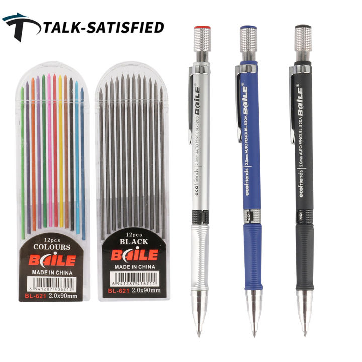 Mechanical Pencil 2.0mm 2B Drawing Writing Mechanical Pencil 12pcs ...