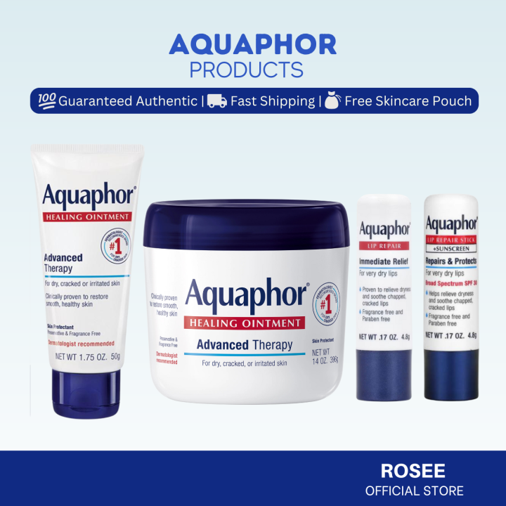 Aquaphor Products - Lip Repair Stick, Healing Ointment Advanced Therapy ...