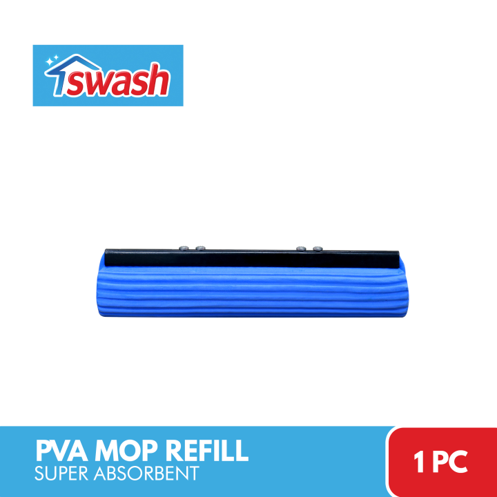 Swash PVA Sponge Mop Refill Original Super Absorbent and Durable Ultra Absorbent Mop Head to ...