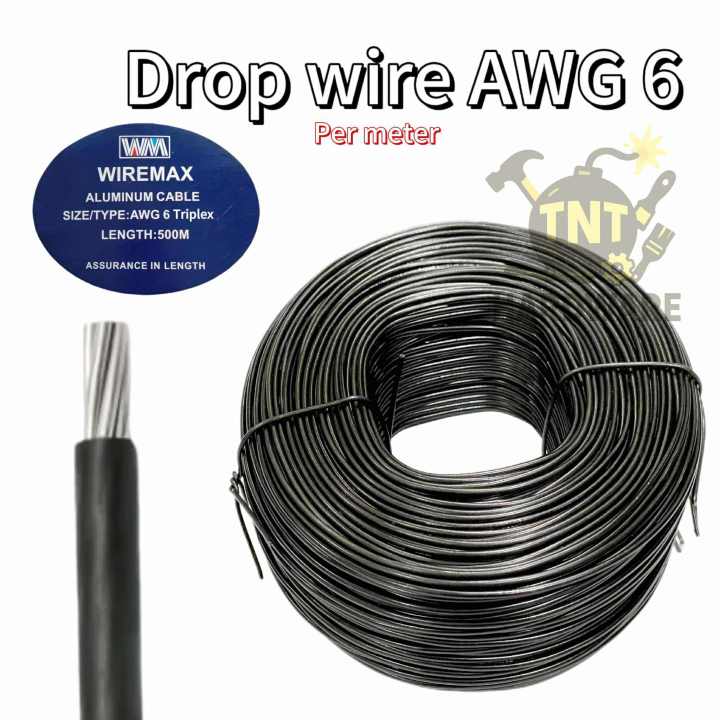Philflex Local Made SINGLE Drop Wire ACSR Service 6/7 14mm 20 to 90 ...