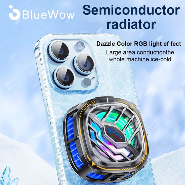 Bluewow X76 semiconductor rapid cooling radiator turbo Hurricane game cooler cell phone cooling ...