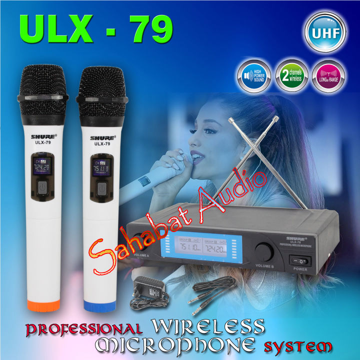 Mic Wireless ULX 79 / Professional Microphone UHF Handles ULX-79 / ULX ...