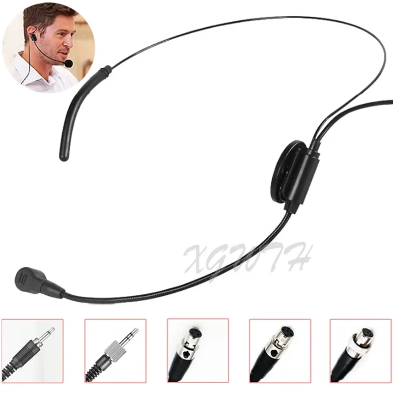 Omnidirectional Headset Headworn Microphone For Akg Samson Wireless Mic ...