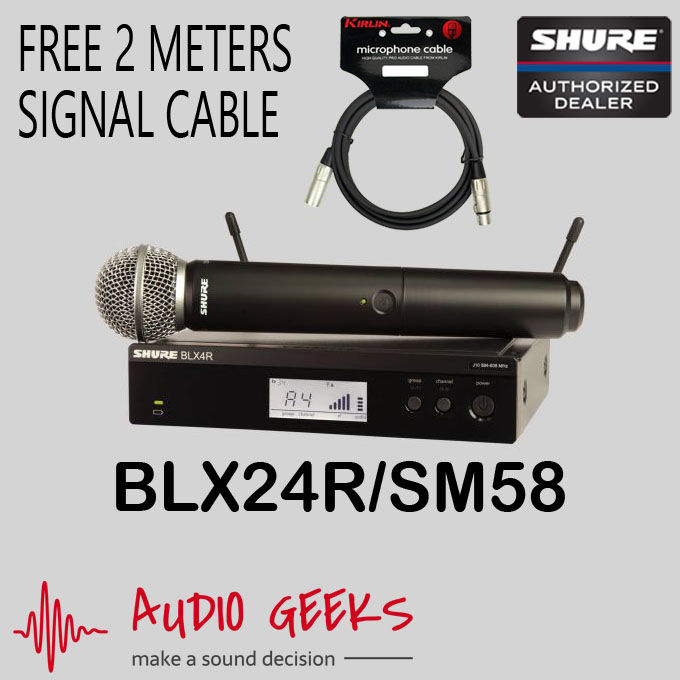 Shure BLX24R/SM58 WIRELESS VOCAL HANDHELD RACK-MOUNT SET | Lazada