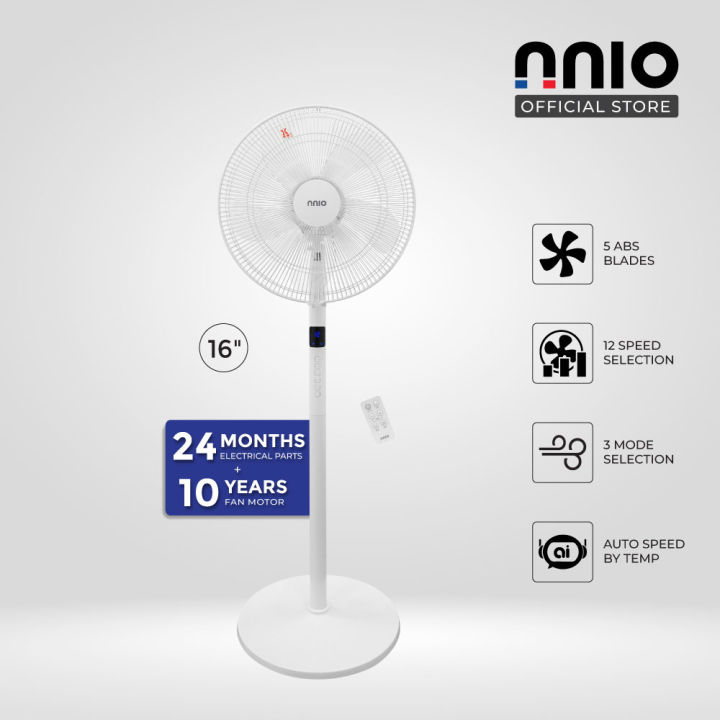 NNIO 16" DC Stand Fan With Remote - N1650DCSFR | Lazada Singapore