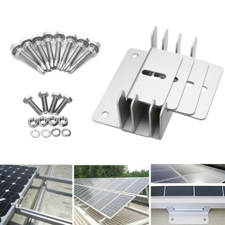 4Pcs Aluminum Solar Panel Z Brackets Mounting Kits For RV Boat | Lazada PH