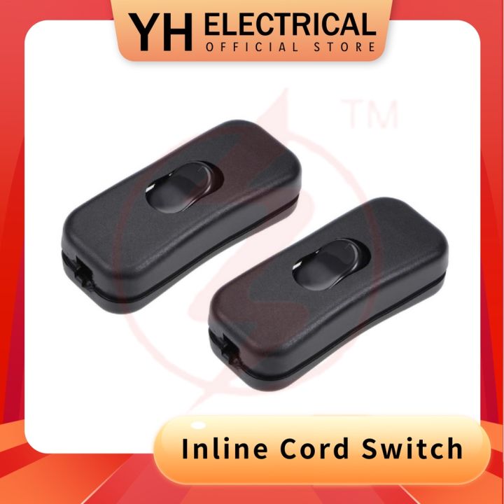 Inline Cord Switch Ac 250v 2a 500w Spst On Off Rocker Switch Table Lamp