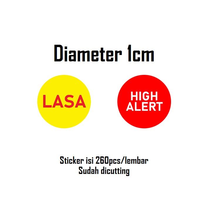 Stiker High Alert Merah | Stiker Lasa Kuning | Stiker Lasa High Alert ...