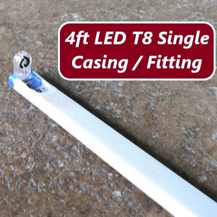 BEST PRICE + READY STOCK LED T8 Casing LED T8 Fitting LED T8 Single ...