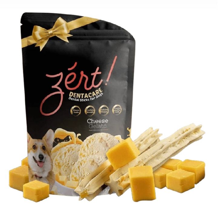 Zert Dentacare Dog Dental Sticks Cheese Gelato 148 grams | Lazada PH
