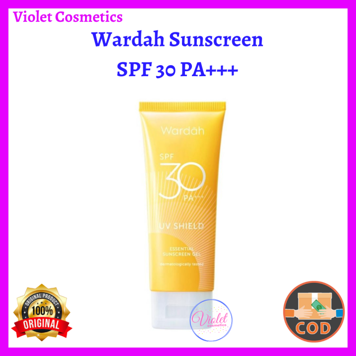 Wardah UV Shield Essential Sunscreen Gel SPF 35 PA +++ 40 ml ...