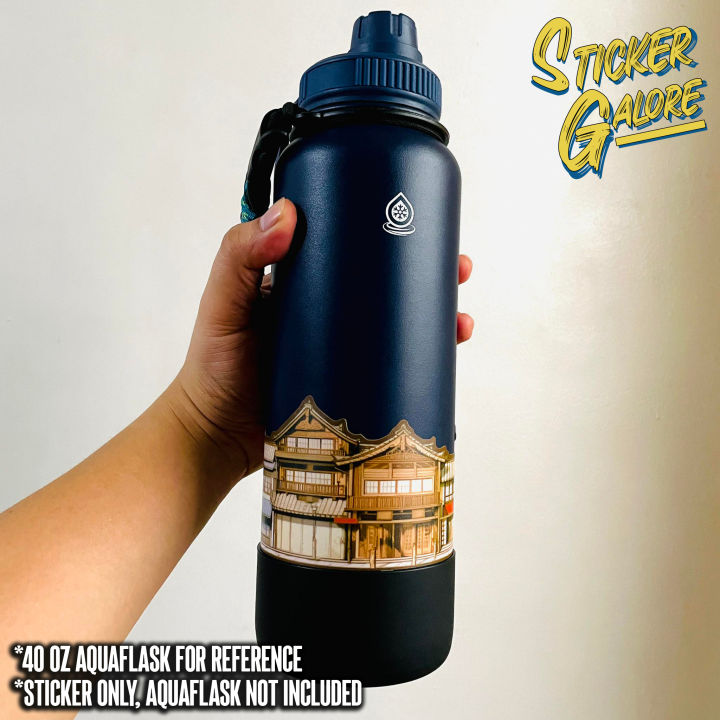 JAPANESE HOUSES AQUAFLASK INFINITY STICKER (WATERPROOF AND SCRATCH ...