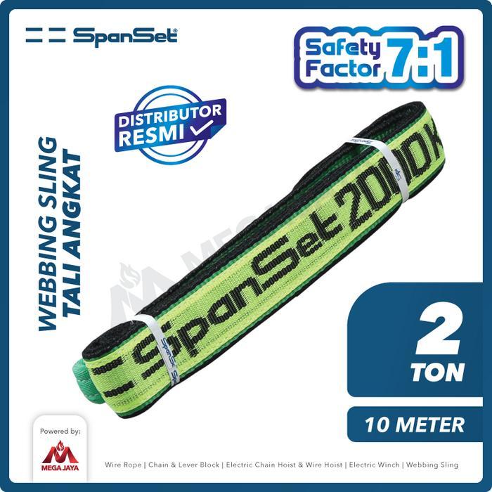 SPANSET WEBBING SLING BELT / TALI ANGKAT 2 TON X 10 METER | Lazada ...