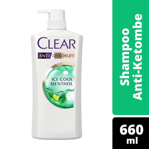 CLEAR SHAMPOO ICE COOL MENTHOL (Anti Ketombe) 660ml | Lazada Indonesia
