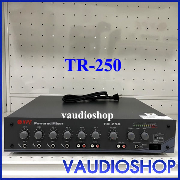 NPE TR-250 สีดำ Power Mixer แอมป์ เครื่องขยายเสียง NPE TR250 | Lazada.co.th