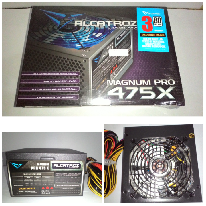 POWER SUPPLY ALCATROZ MAGNUM PRO 475X 950W 80PLUS | Lazada Indonesia