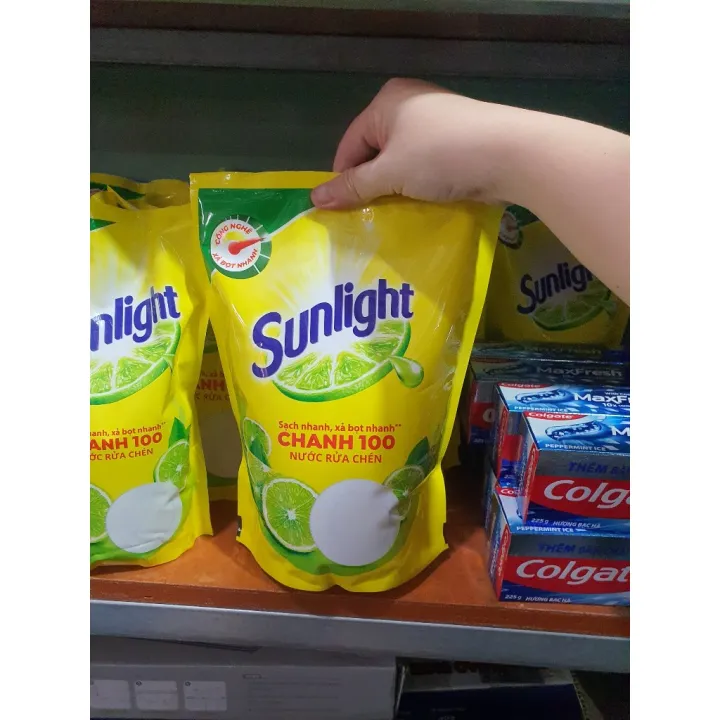 Nước Rửa Chén Sunlight Chanh 100 Túi 1.4kg | Lazada.vn