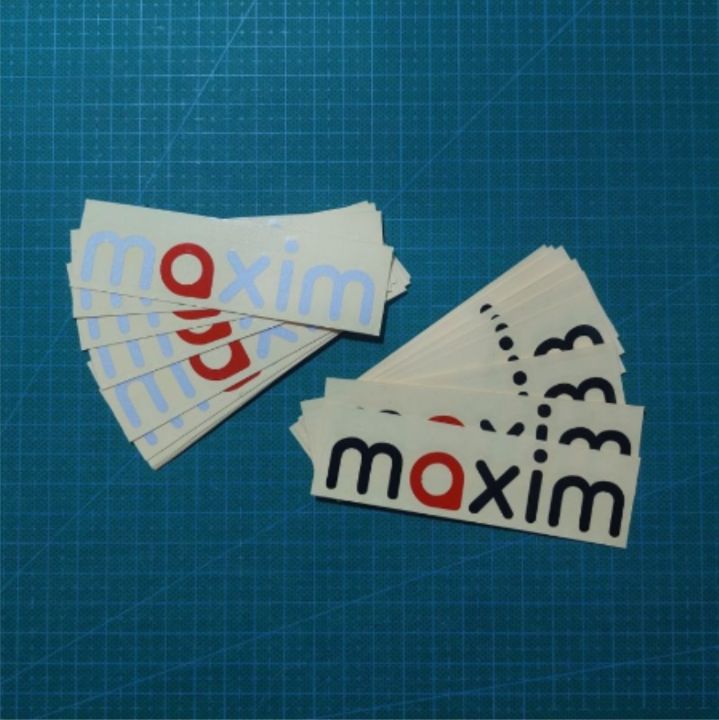 Stiker cutting Maxim BUKAN PRINTING MENYALA | Lazada Indonesia