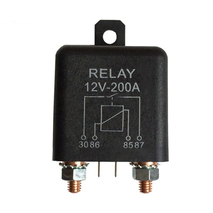 (ZHUG) 12V 200A Normally Open 4 Pin Relay - Heavy Duty Automotive ...