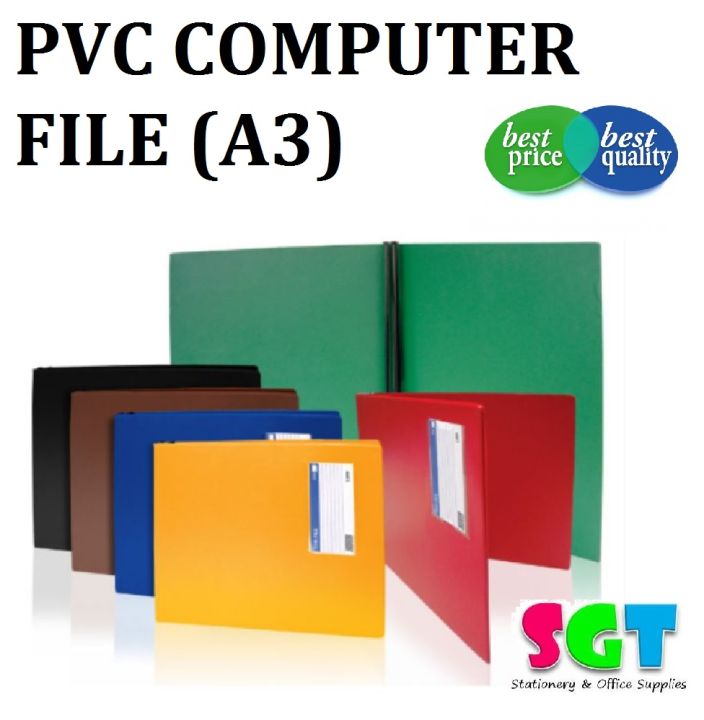 A3 11'' X 15'' PVC Computer File (Random Colour) | Lazada