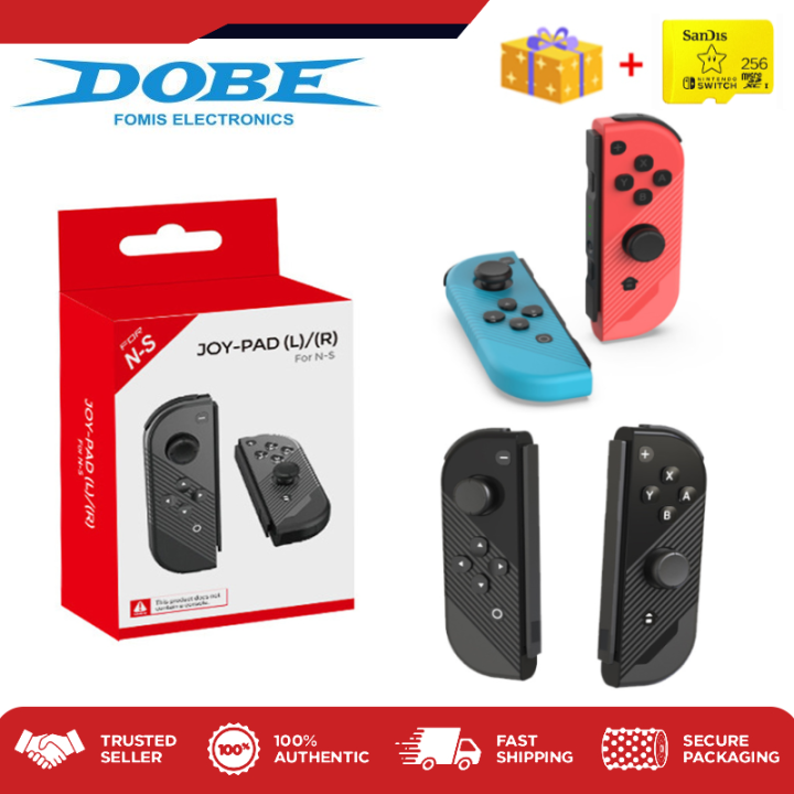 【Gift 256GB SD Card】DOBE Switch Game NS Handle Left & Right Crystal Button Joy-con NSW Joy-Pad ...