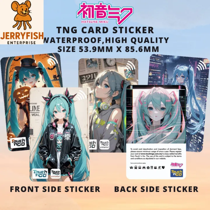 Hatsune Miku - Card Sticker/Touch n Go Card Sticker Cover | Lazada