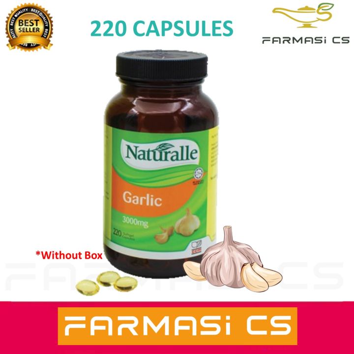 Naturalle Garlic 3000mg 220 Capsules EXP:02/2027 [ FARMASI CS] | Lazada