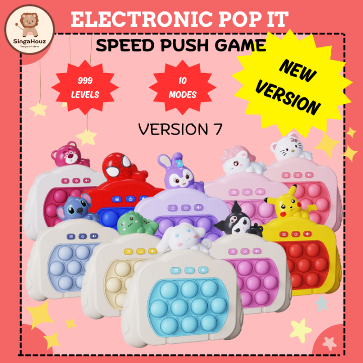 Pop It Electronic Speed 999 Level Quick Push Game Educational Toys ...
