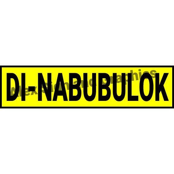 Di-Nabubulok PVC Signage - 1.9 x 7.5 inches | Lazada PH