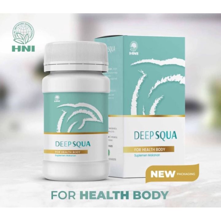 Deep Squa Squalene (Isi 50 softgel) HNI HPAI Minyak Hati Ikan Hiu Untuk ...
