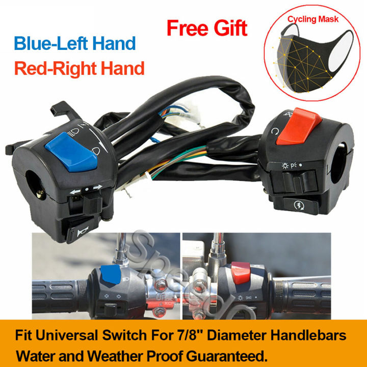 【Free Gift】Universal Motorcycle Switches Universal Motorcycle Motorbike ...