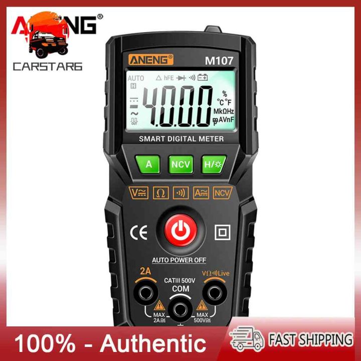[Free Shipping] ANENG M107 4000 Counts Smart Digital Multimeter NCV DC ...