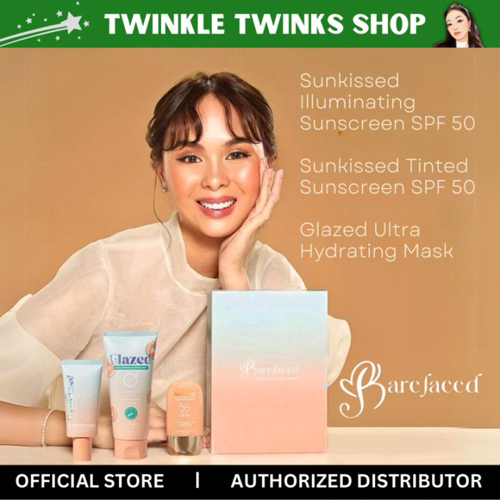 Barefaced Sunkissed Illuminating Sunscreen SPF50 | Glazed ...