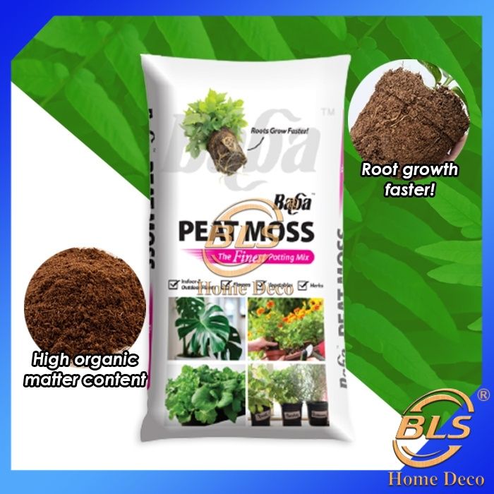 High Organic Baba Peat Moss Potting Mix Soil (5L) For Flowers Herbs ...