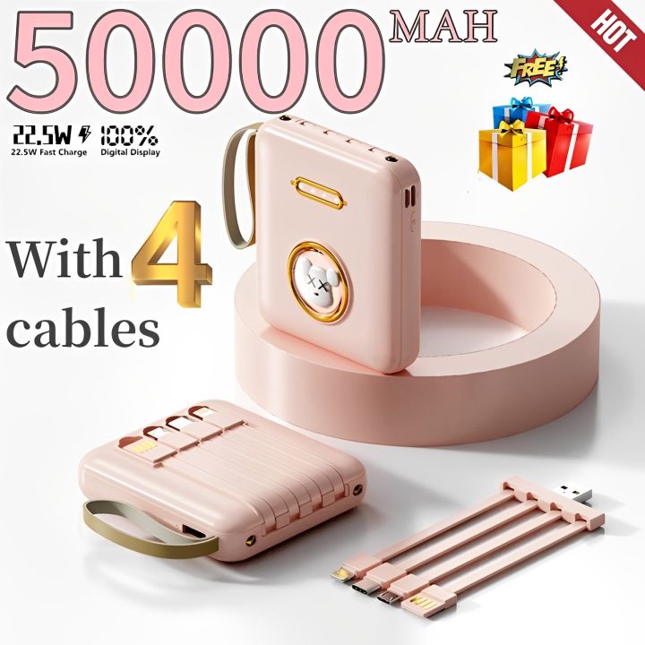 100% original power bank 50000mAh mini power bank 3.0A fast charging ...