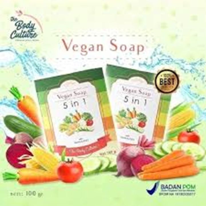 Vegan Soap 5in1 The Body Culture -Sabun Mandi Extra Sayur & Buah ...