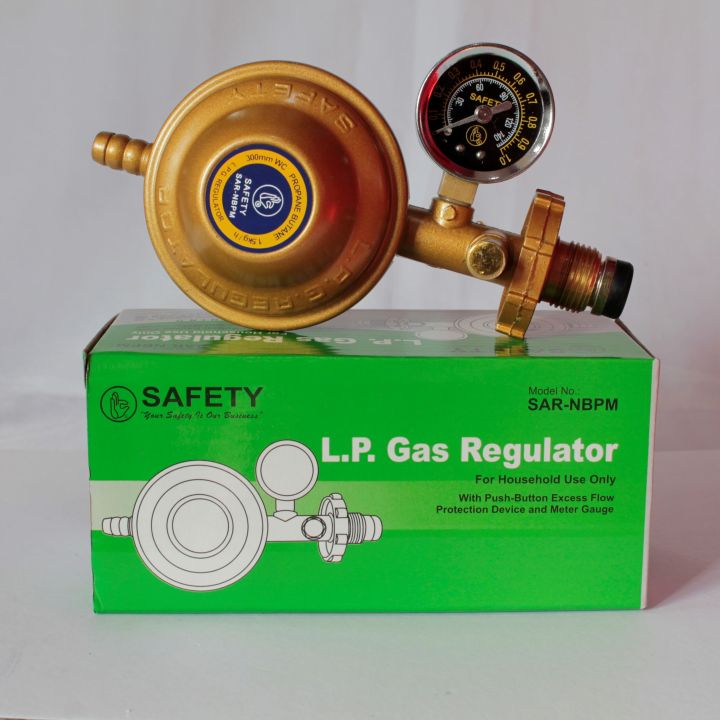 SAFETY LPG REGULATOR GAS REGULATOR with Gauge SAR-NBPM | Lazada PH