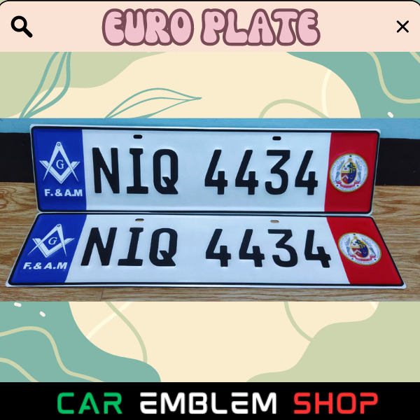 Personalized Universal Euro Style / Customize Car License Plates ...