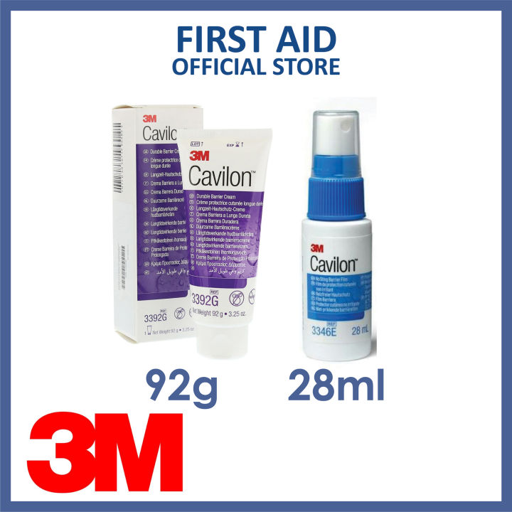 3M Cavilon Durable Barrier Cream 92gm / 3M Cavilon No Sting Barrier Film Spray 28ml | Lazada