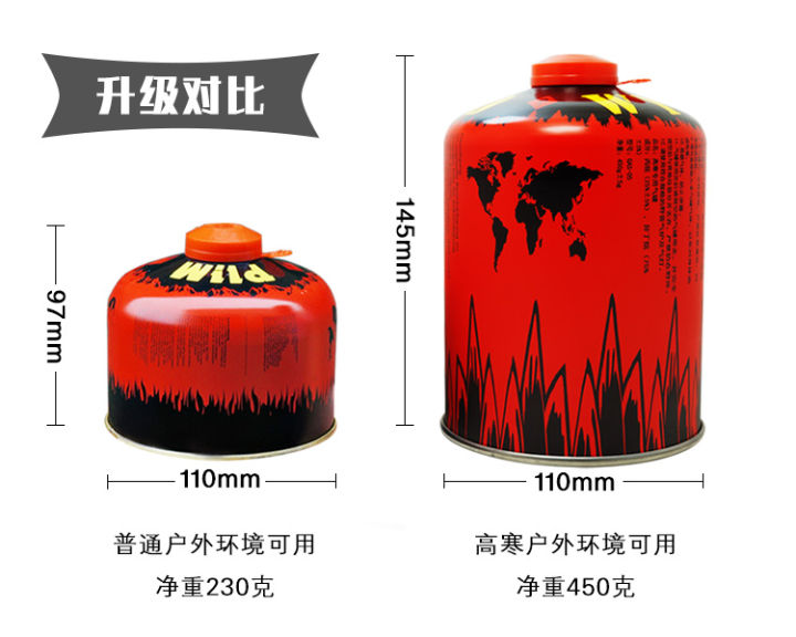Alpine outdoor flat gas tank explosion-proof plateau camping barbecue ...