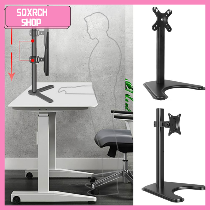 SQXRCH SHOP Steel Monitor Arm Holder Metal Bracket Black LED Display ...